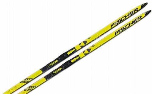 Лыжи беговые fischer sprint crown yellow 2019-22