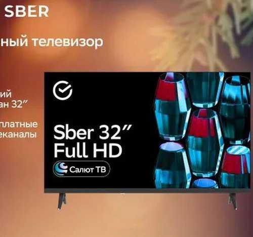 Телевизор Sber 32" FHD SMART TV Новый Гарантия