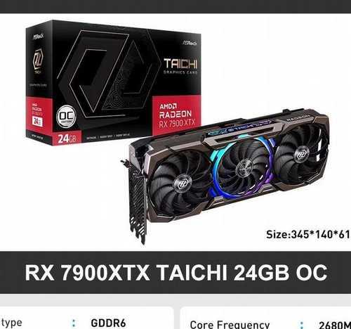 Аsrock AMD Radeоn rх 7900 хтx taiсhi oс 24GB