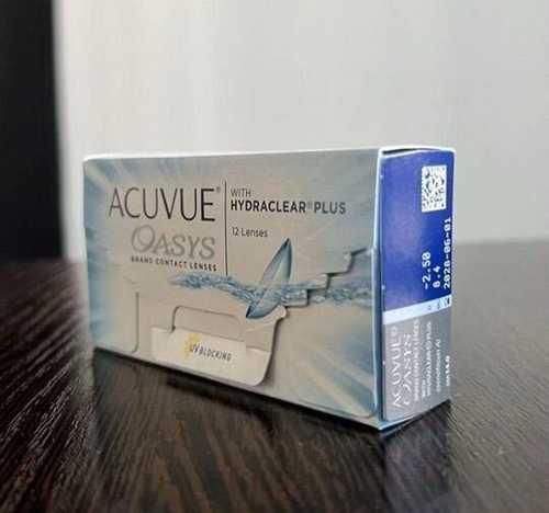 Контактные линзы acuvue oasys двухнедельные -2.5