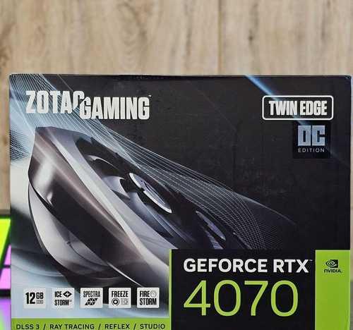 Видеокарта RTX 4070 12GB Zotac Gaming Twin edge OC