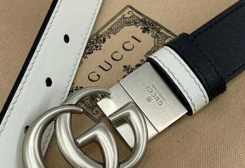 Ремень женский/мужской Gucci двусторонний