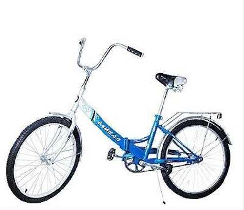 Велосипед Байкал 2408 складной, синий