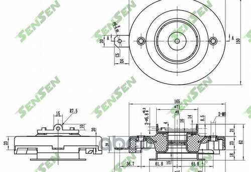 Опора амортизатора переднего renault 19 i, ii 8