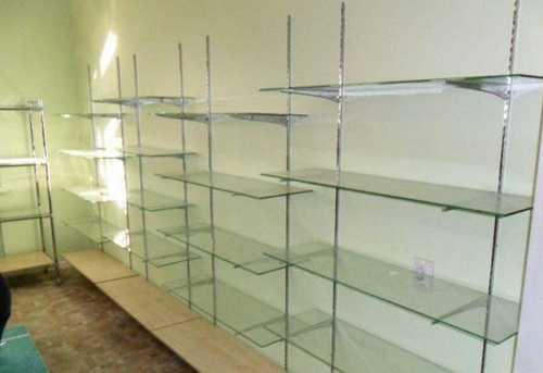 Продам стеклянные полки от торгового оборудования