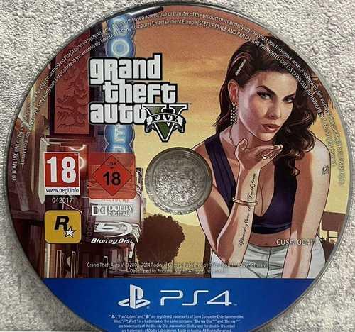 GTA 5 PS4 Диск