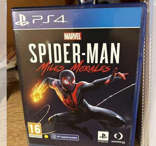 Диск на ps4 Spider man Miles Morales