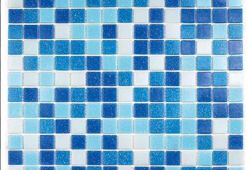 Мозаика для бассейна голубая
