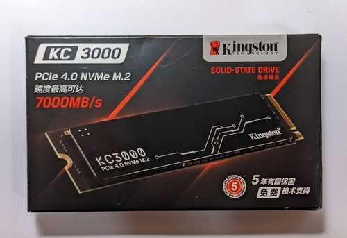 SSD Kingston KC3000 1tb (7000/6000 Mb/s), гарантия
