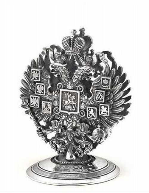 Серебряная подставка для визиток «Империя»