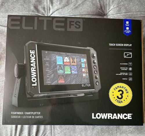 Эхолот lowrance elite 9 fs с датчиком 3в1