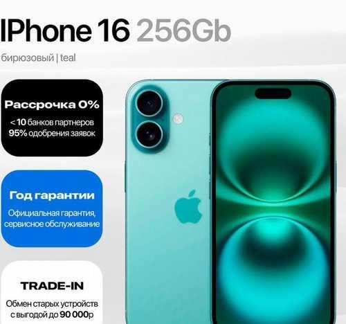 iPhone 16, 256 ГБ