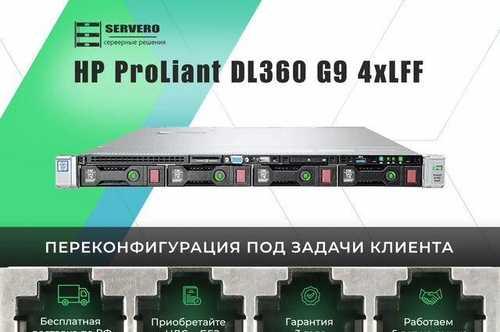 HP DL360 G9 4xLFF/2xE5-2643v4/6х16Gb/2x500WT