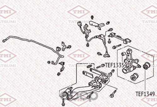 Сайлентблок тяги honda Civic -06 TEF1335 tatsumi