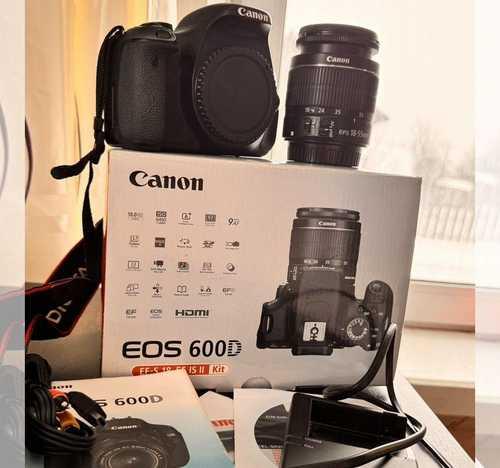 Фотоаппарат canon eos 600d kit обеъектив