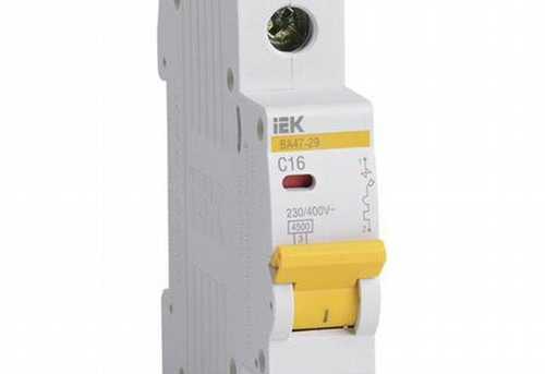 Выключатель автоматический IEK 1P 16A 4.5kA C BA4