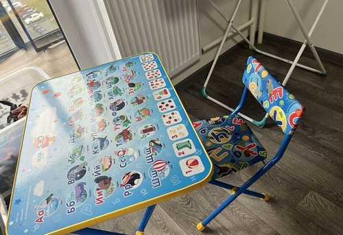 Детский стол и стул мягкий