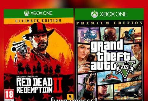 RDR 2 Ultimate + GTA 5 Premium xbox One/XS