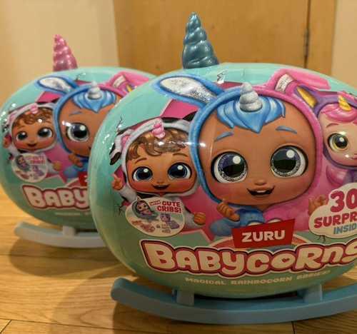Zuru babycorns пупс малыш в люльке