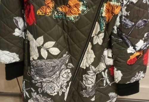 Куртка демисезонная с капюшоном женская 54-56 бу