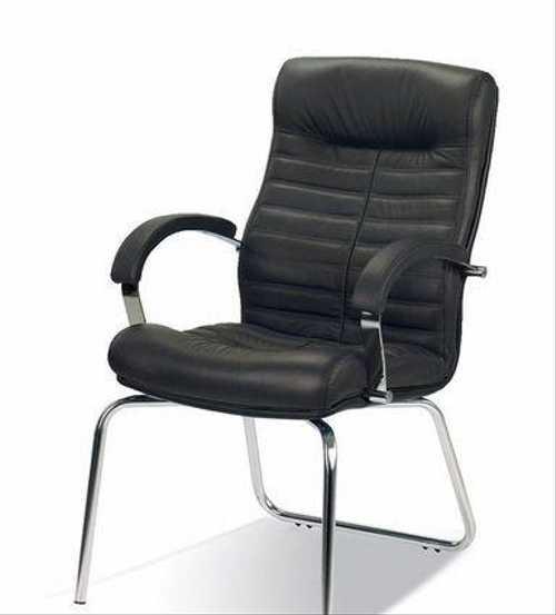 Кресло Orion Steel CFA LB Chrome (экокожа) (черный