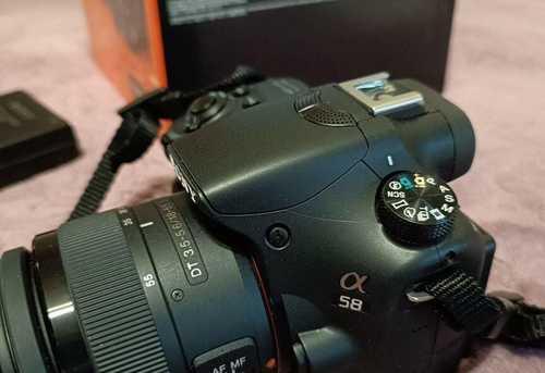 Цифровой зеркальный фотоаппарат Sony Alpha SLT-A58