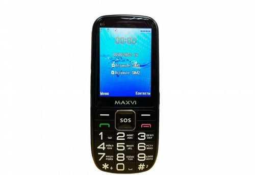 Телефон maxvi B9, 2 SIM, черный (юш21)