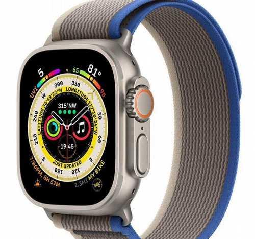 Apple watch Ultra 49mm Trail Loop Blue/Gray S/M