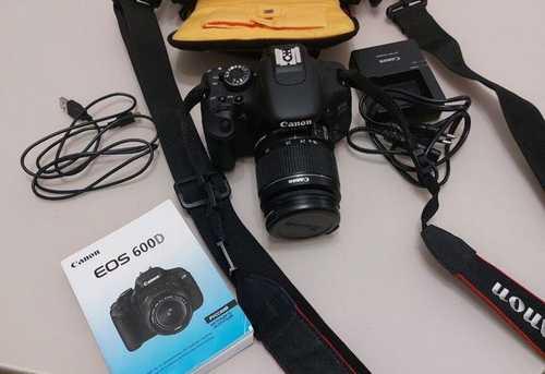 Зеркальный фотоаппарат Canon EOS 600d 18-55 III