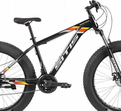 Велосипед sitis safari 26" (2023) Black-Grey-Red S
