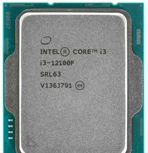 Процессор Intel Core i3 12100F, LGA 1700, OEM