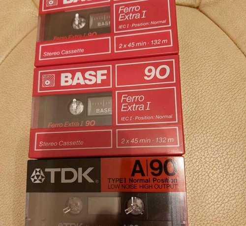 Аудиокассета Basf FE 1 90 и TDK A90 type 1