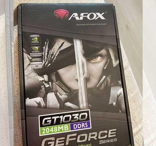 Новая видеокарта Afox GT1030 DDR5 2048мв