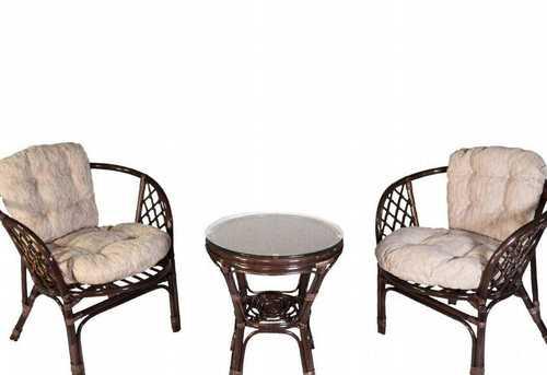 Мебель из натурального ротанга столик и 2 кресла