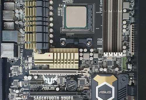 Отличный набор asus Sabertooth 990FX+16Gb Сorsair