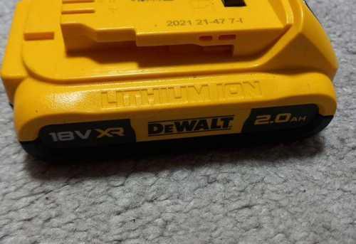 Аккумулятор dewalt 18 v, 2AH