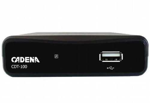 Ресивер Cadena CDT-100 черный DVB-T2 #267827