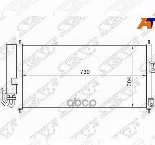 Радиатор кондиционера ST-DT39-394-0 Sat