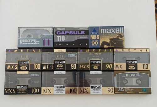 Новая аудиокассета maxell MX-S + maxell capsule