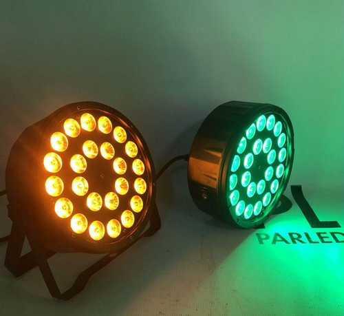 Цветной компактный прожектор Led par 24 rgbwa+UV