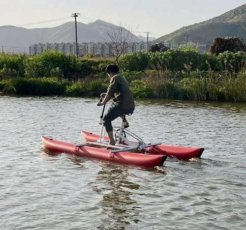 Водный велосипед катамаран надувной