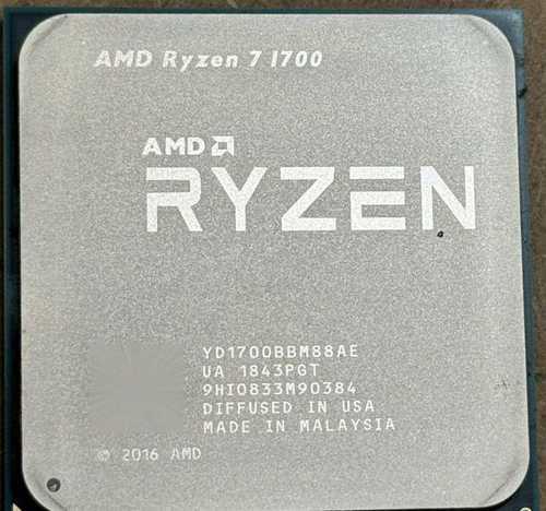 Процессор amd ryzen 7 1700
