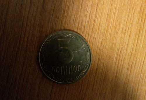 Коллекционная монета Украины «5 копiйок»