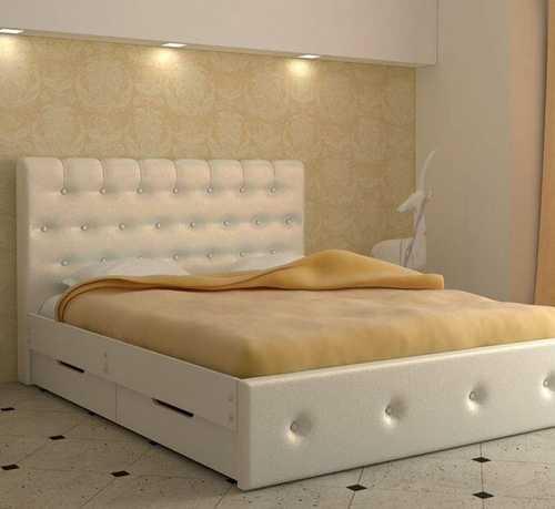 Кровать двуспальная Амели Тип 7 1,8 м Белая