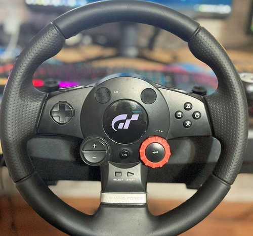 Игровой руль logitech driving force gt