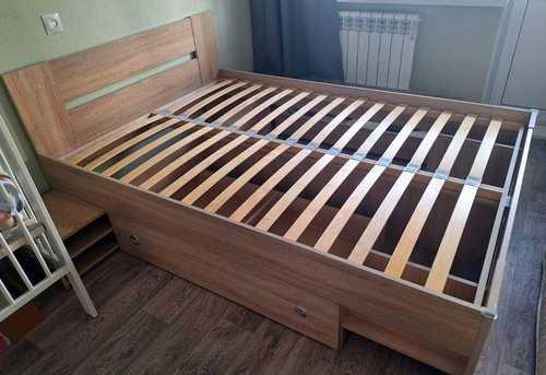 Кровать двуспальная Hoff с 2-мя выдвижными ящиками