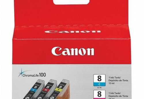 Картридж Canon CLI-8 C+M+Y набор (3 шт) оригинальн