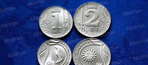 Монеты Молдовы Юбилейка + Ходячка 2022 - 1992гг