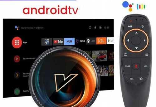 Android TV приставка Vontar W2 аtv Пульт G10 Новая