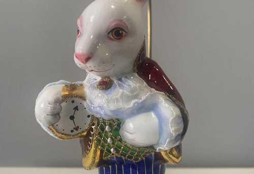 Елочная игрушка Белый кролик, Ариель